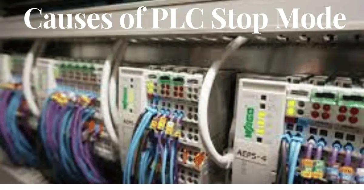 Causes of PLC stop mode