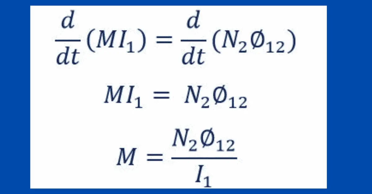 Mutual Inductance- Definition, Explanation, Formula Mutual Inductance- Definition, Explanation, Formula