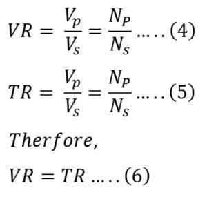 Transformer Voltage Ratio Calculation Calculator- Electrical Volt