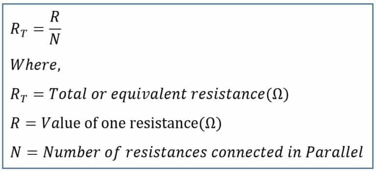 Simplified Formulas for Parallel Circuit Resistance Calculations