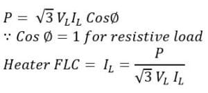 Full Load Current Formula