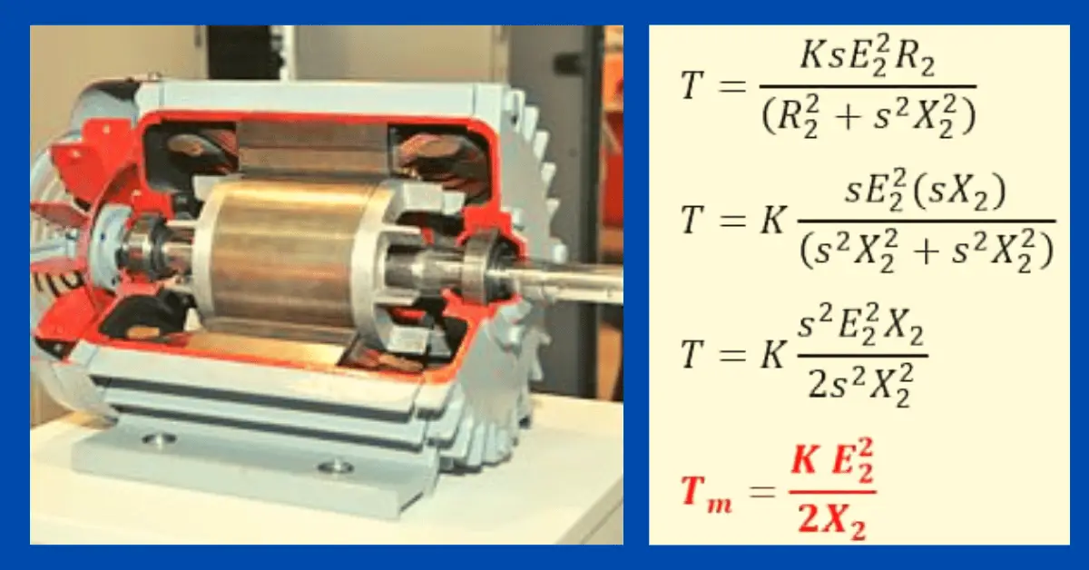 Maximum Torque Condition of Induction Motor & Expression