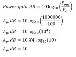 Power Gain and Voltage Gain in dB