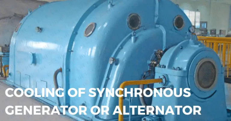 Cooling of a Synchronous Generator