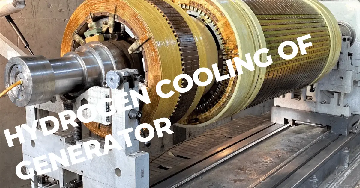 Hydrogen Cooling Of A Synchronous Generator