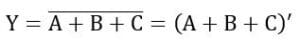 Logic NOR Gate- Symbol, Truth Table and Circuit Diagram