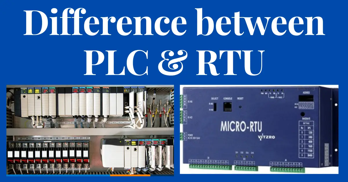 Difference Between Plc And Rtu