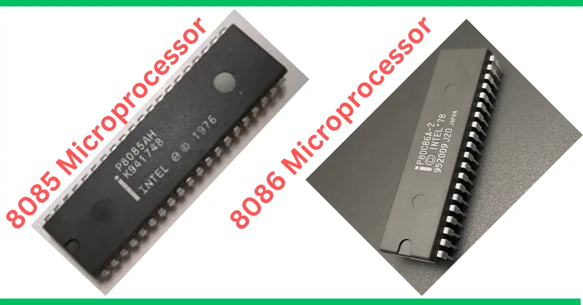 Difference between 8085 and 8086 Difference between 8085 and 8086