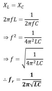 Parallel Resonance Circuit