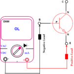 test transistor with digital multimeter