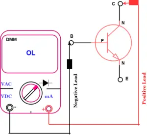 test transistor with digital multimeter