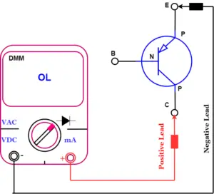 test transistor with digital multimeter