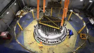 Nuclear Power Plant diagram. Layout and its Working