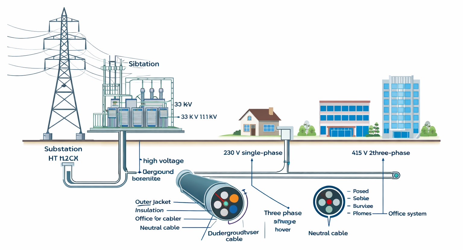 Electrical Power Distribution System: Basics,Components, Types