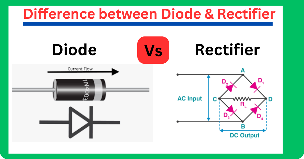 Difference between Diode and Rectifier